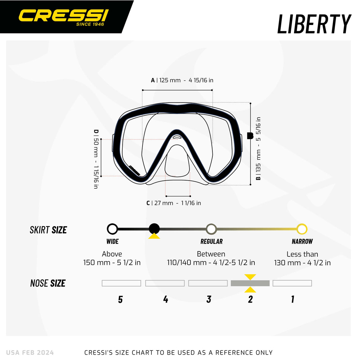 CRESSI LIBERTY MASK – Bob's Scuba Shop